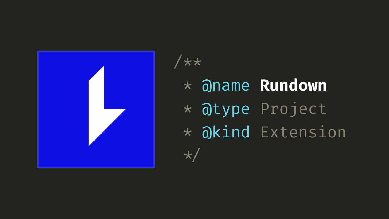 Rundown • Projects by Hristiyan Dodov